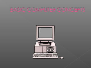 Basic computer concepts | PPT | Operating Systems | Computer Software ...