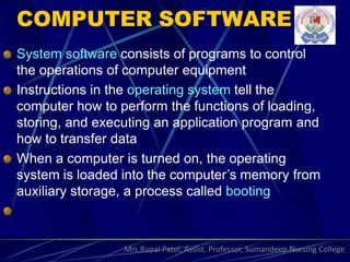 Basic computer concepts | PPTX | Operating Systems | Computer Software and Applications