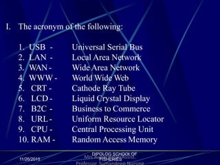 Basic computer concepts | PPTX | Operating Systems | Computer Software ...