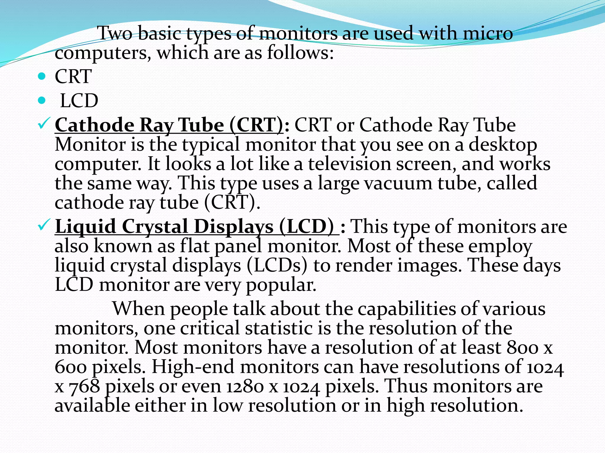 BASIC COMPUTER CONCEPTS.pptx | Computer Peripherals | Computing