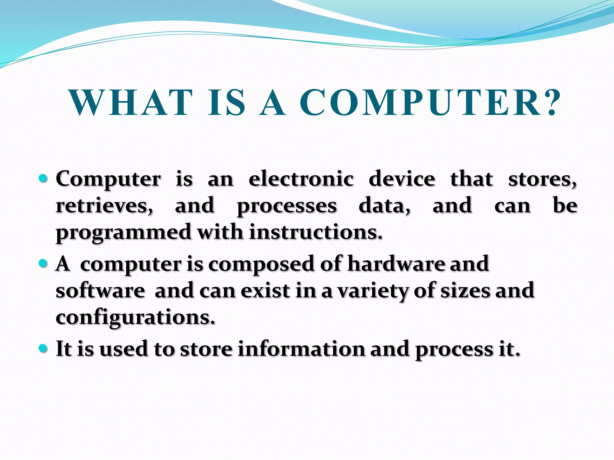BASIC COMPUTER CONCEPTS.pptx | Computer Peripherals | Computing