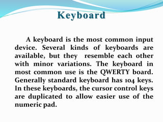 BASIC COMPUTER CONCEPTS.pptx | Computer Peripherals | Computing