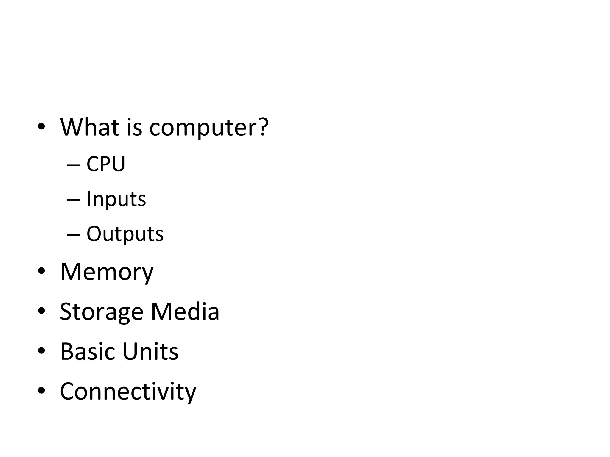 Basic Computer Course | PPT