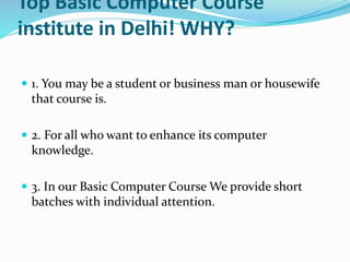 Basic computer course | PPT