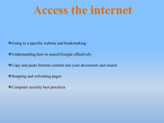 Basic computer course | PPTX