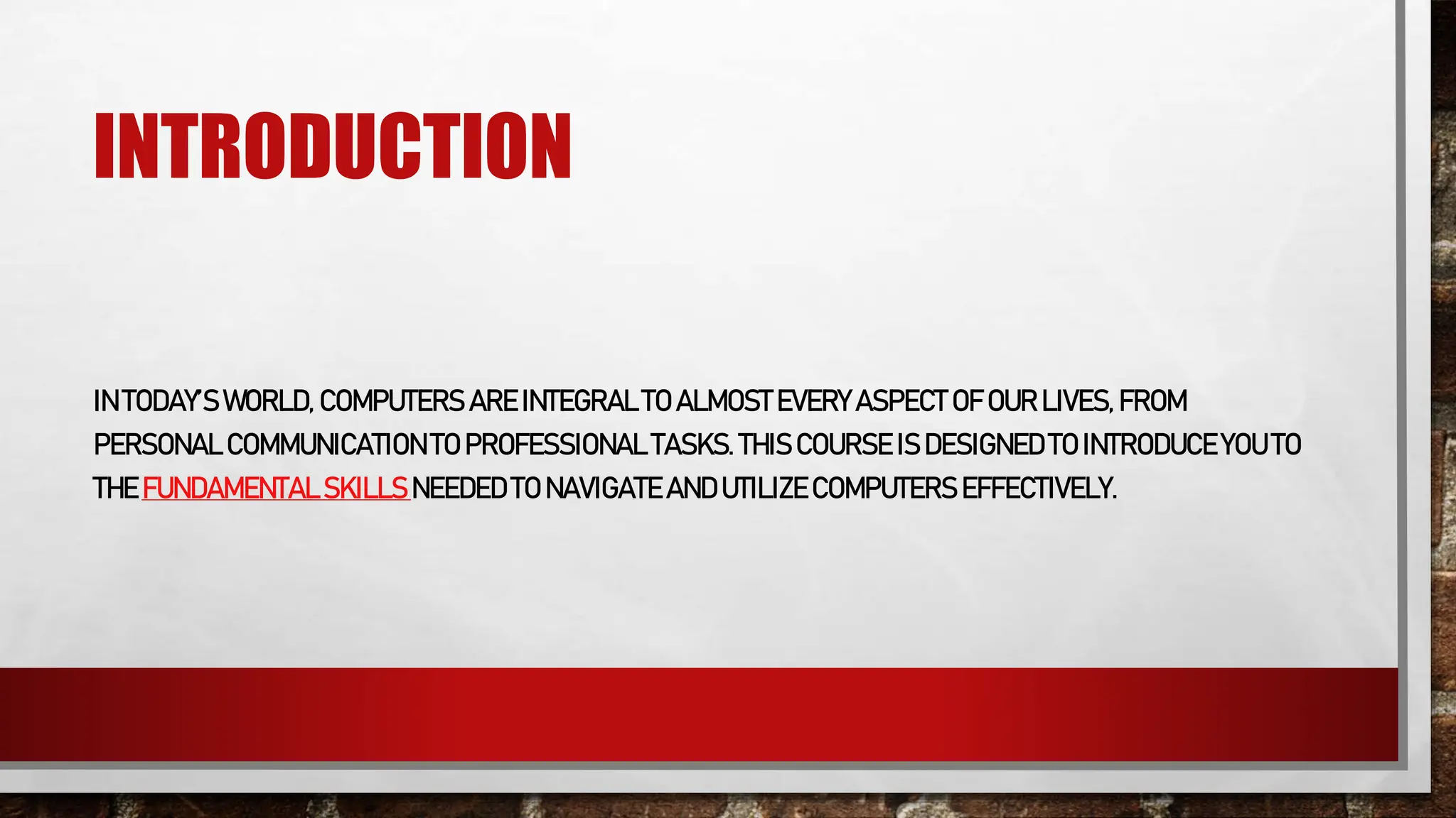 Basic Computer Course in Khanna for students | PPT