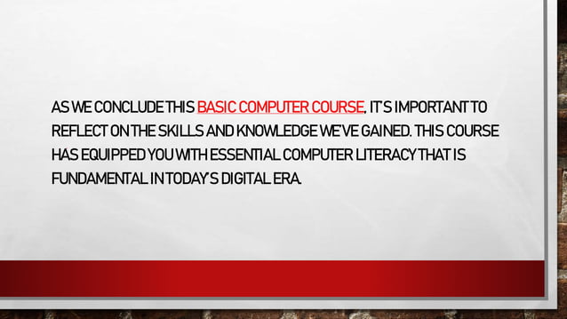Basic Computer Course in Khanna for students | PPT