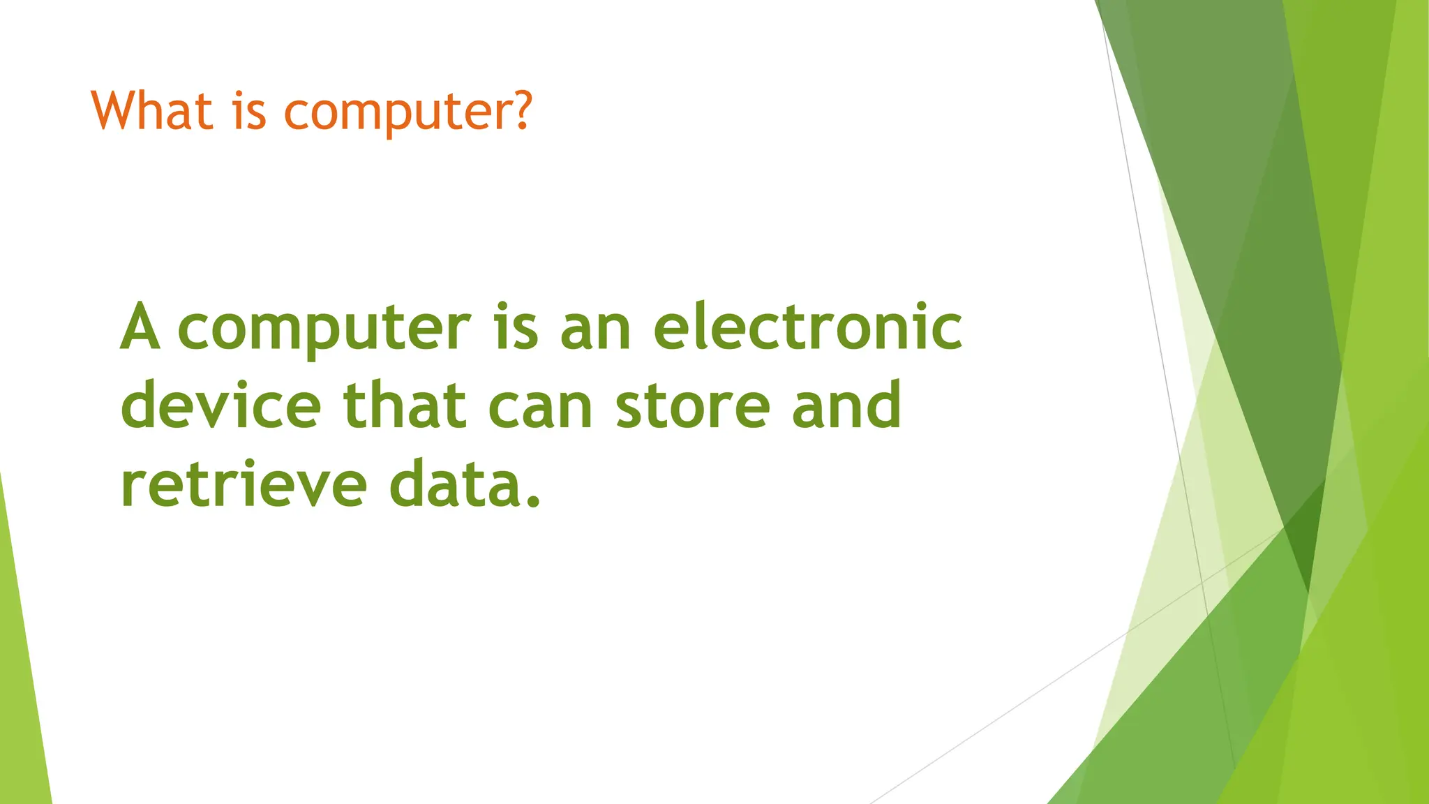 BASIC COMPUTER COURSE. TYPES OF COMPUTER , HARDWARE, SOFTWARE | PPT