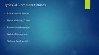 Basic Computer Course Mahad | PPT