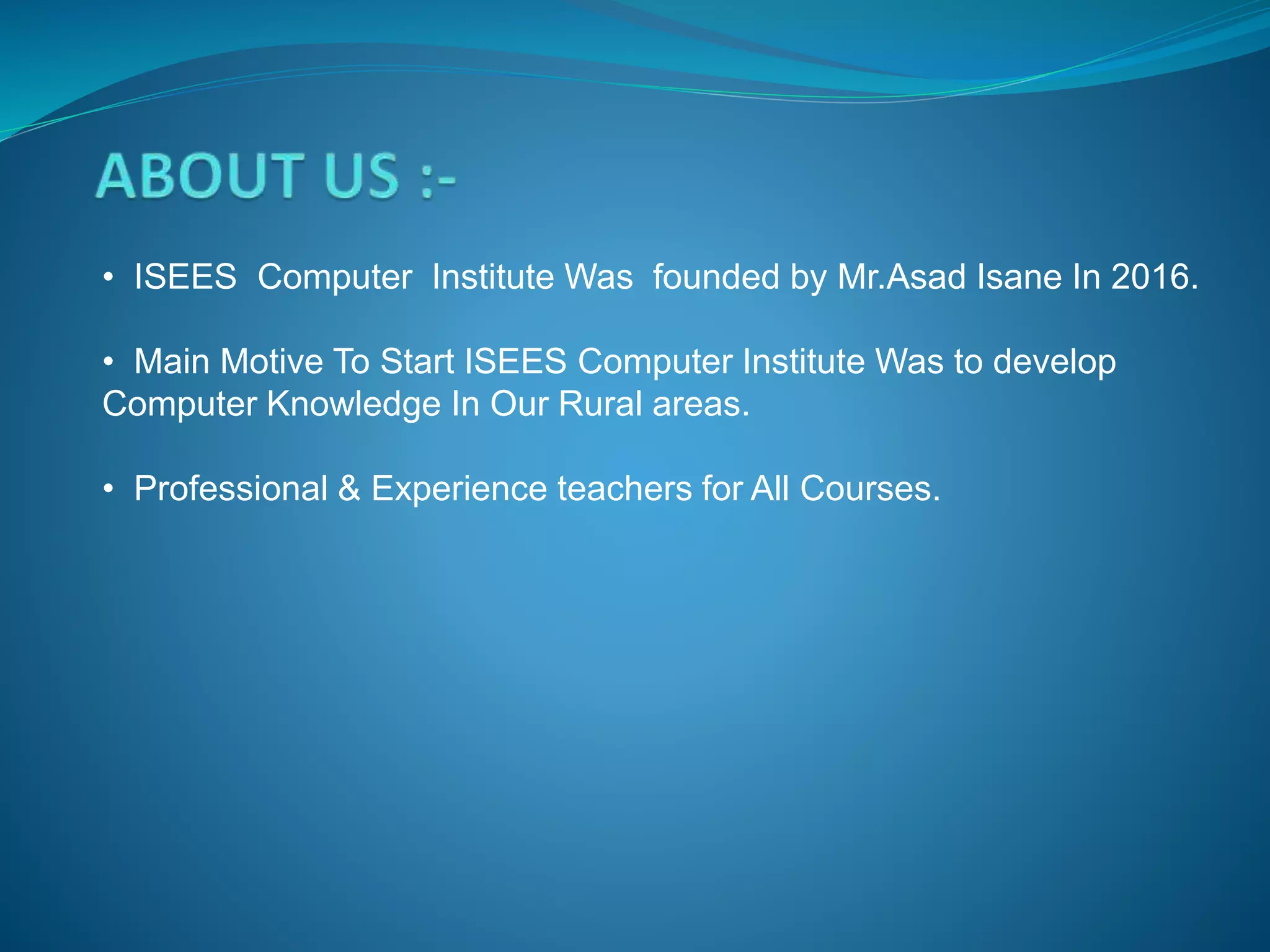 Basic Computer Course Mahad | PPTX