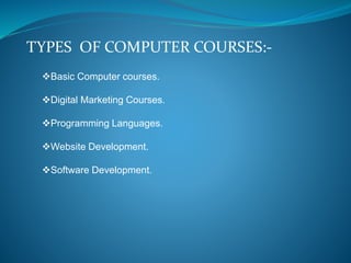 Basic Computer Course Mahad | PPTX