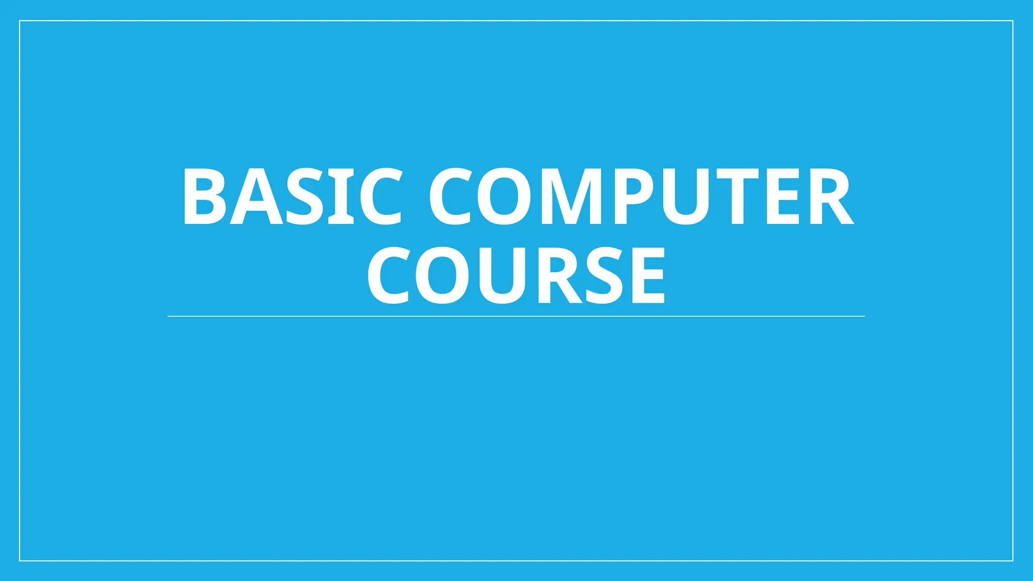 Basic computer course training in khanna | PPT