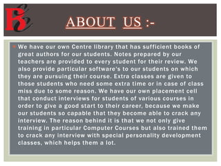 Basic Computer Course Training in Ambala | PPTX