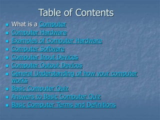 Basic computer for small business | PPT