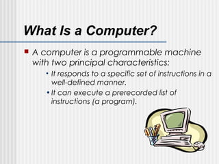 Basic computer fundamentals | PPT | Computing | Technology & Computing