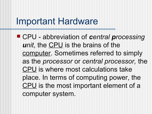 Basic computer fundamentals | PPT