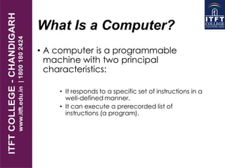 Basic computer fundamentals_itft college chandigarh,india | PPT