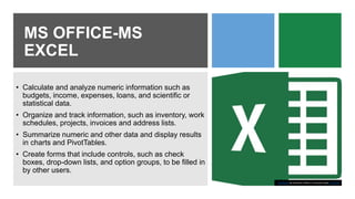 Basic computer fundamentals _MS Office | PPTX
