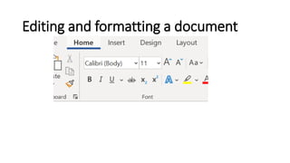 Basic computer fundamentals_Microsoft Word | PPTX | Desktop Publishing ...