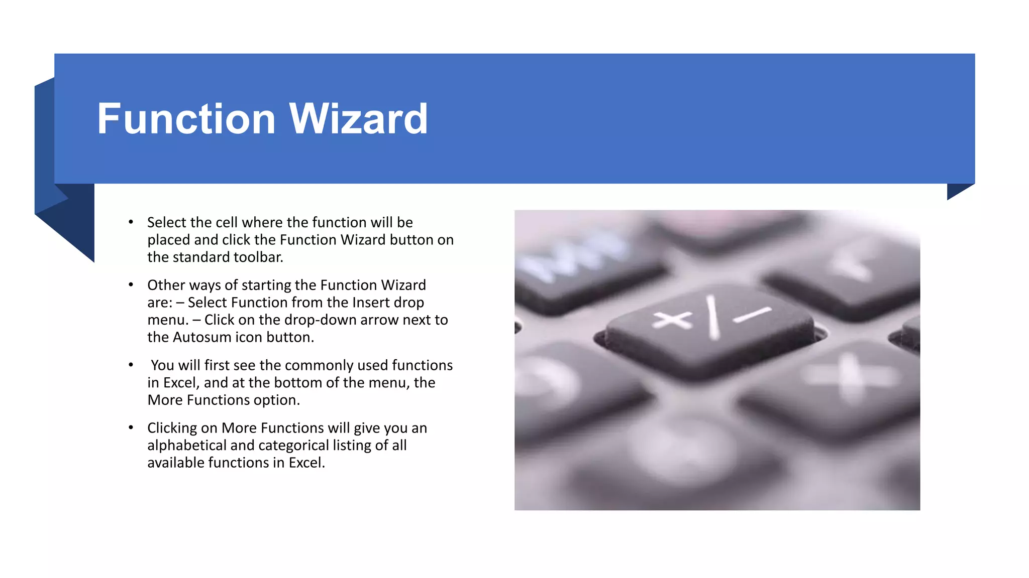 Basic computer fundamentals_ Microsoft Excel | PPTX