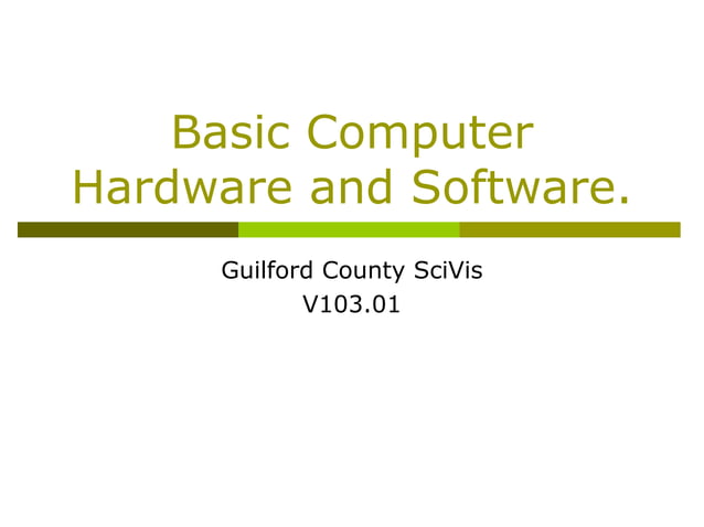 Basic computer hardware_and_software | PPT | Operating Systems | Computer Software and Applications