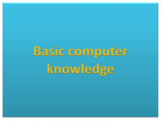 Basic computer knowledge | PDF