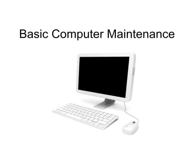 Basic computer maintenance | PPT | Internet for Beginners | Internet