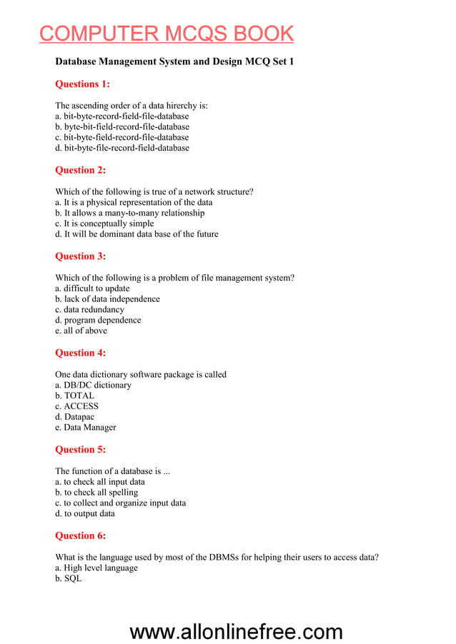Basic computer mcqs | PDF