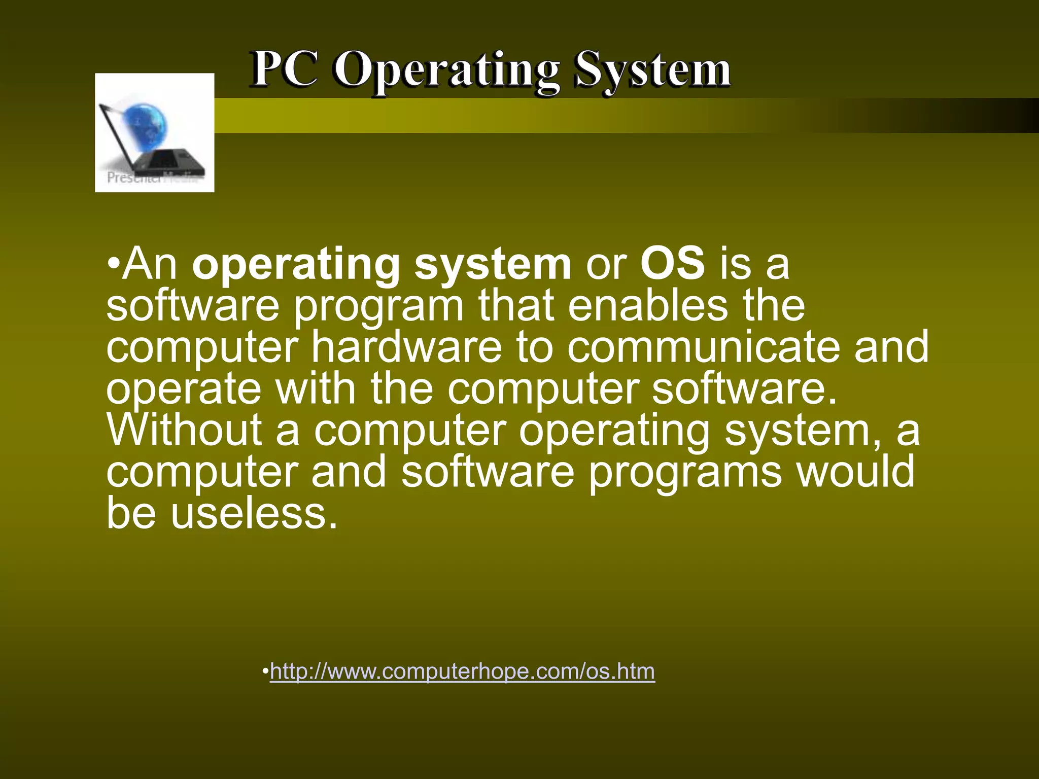 Basic Computer Operation | PPTX