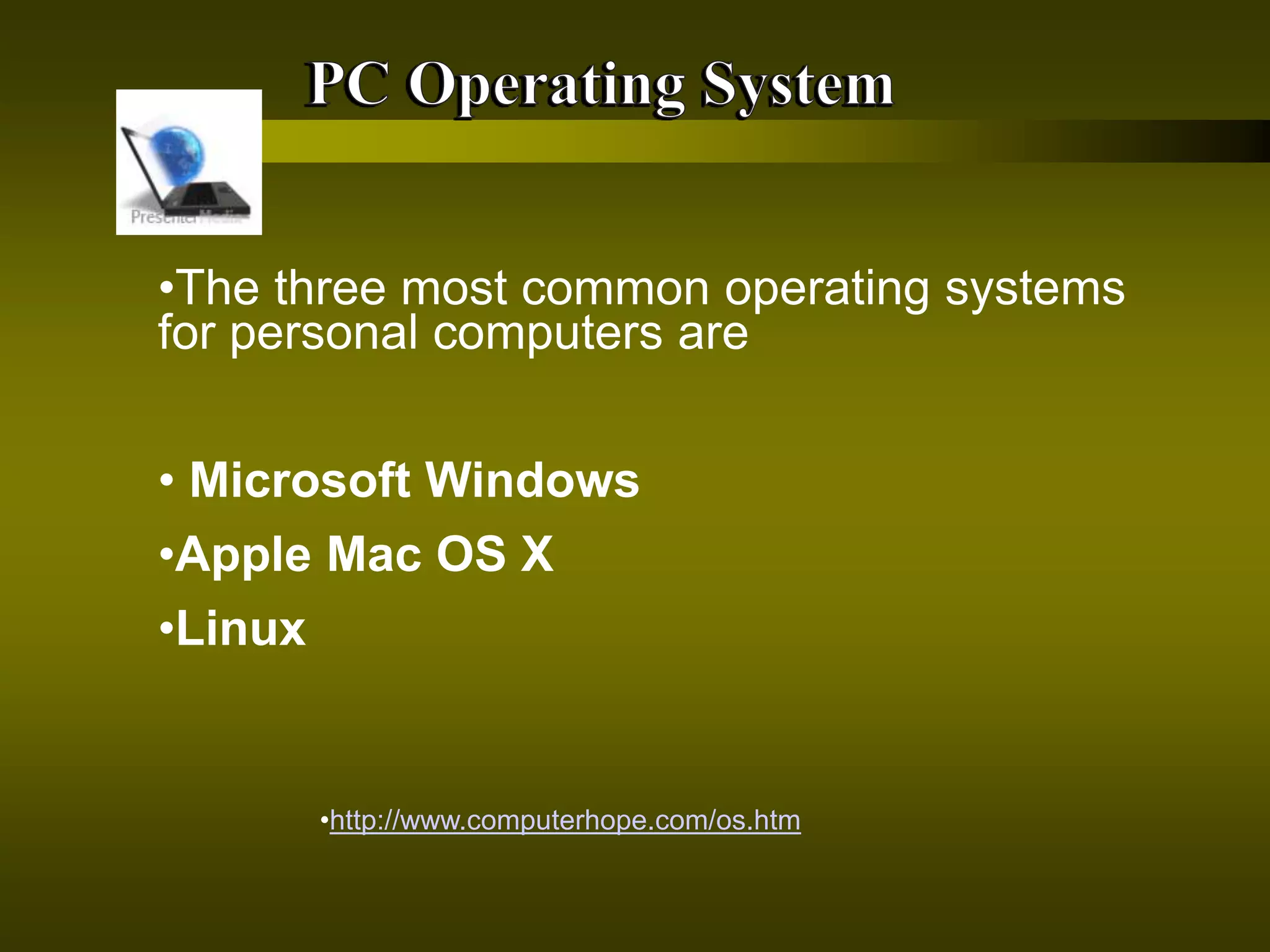Basic Computer Operation | PPTX