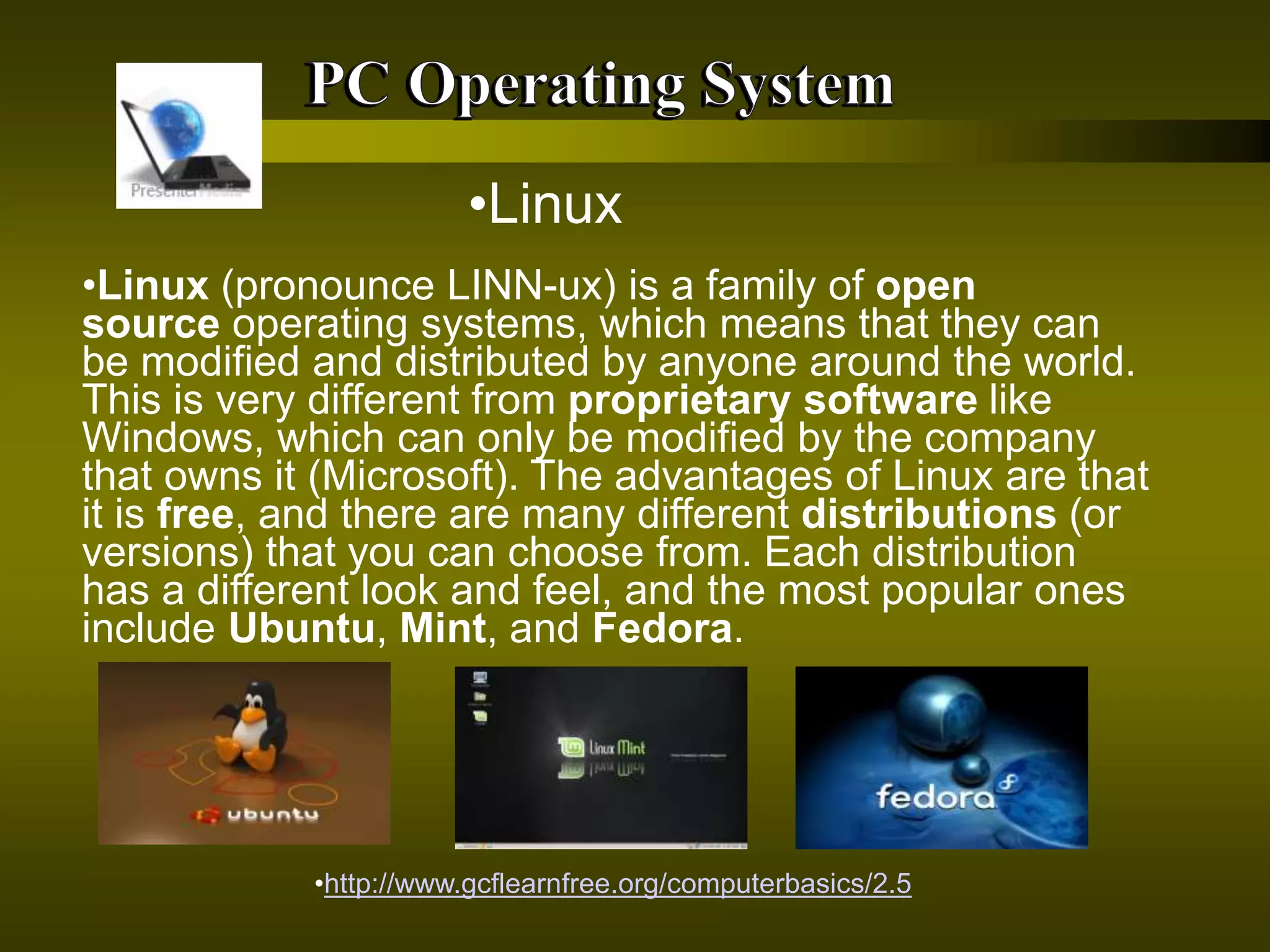 Basic Computer Operation | PPTX