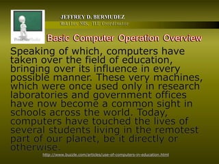 Basic Computer Operation | PPTX