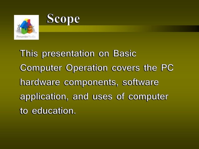 Basic Computer Operation | PPTX