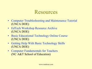 Basic Computer Operation And Troubleshooting | PPT