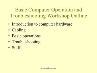 Basic Computer Operation And Troubleshooting | PPT