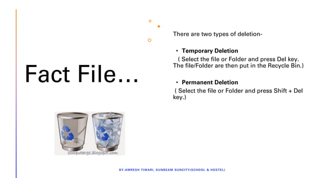 Basic computer operation (windows os) - Amresh Tiwari | PDF | Operating ...
