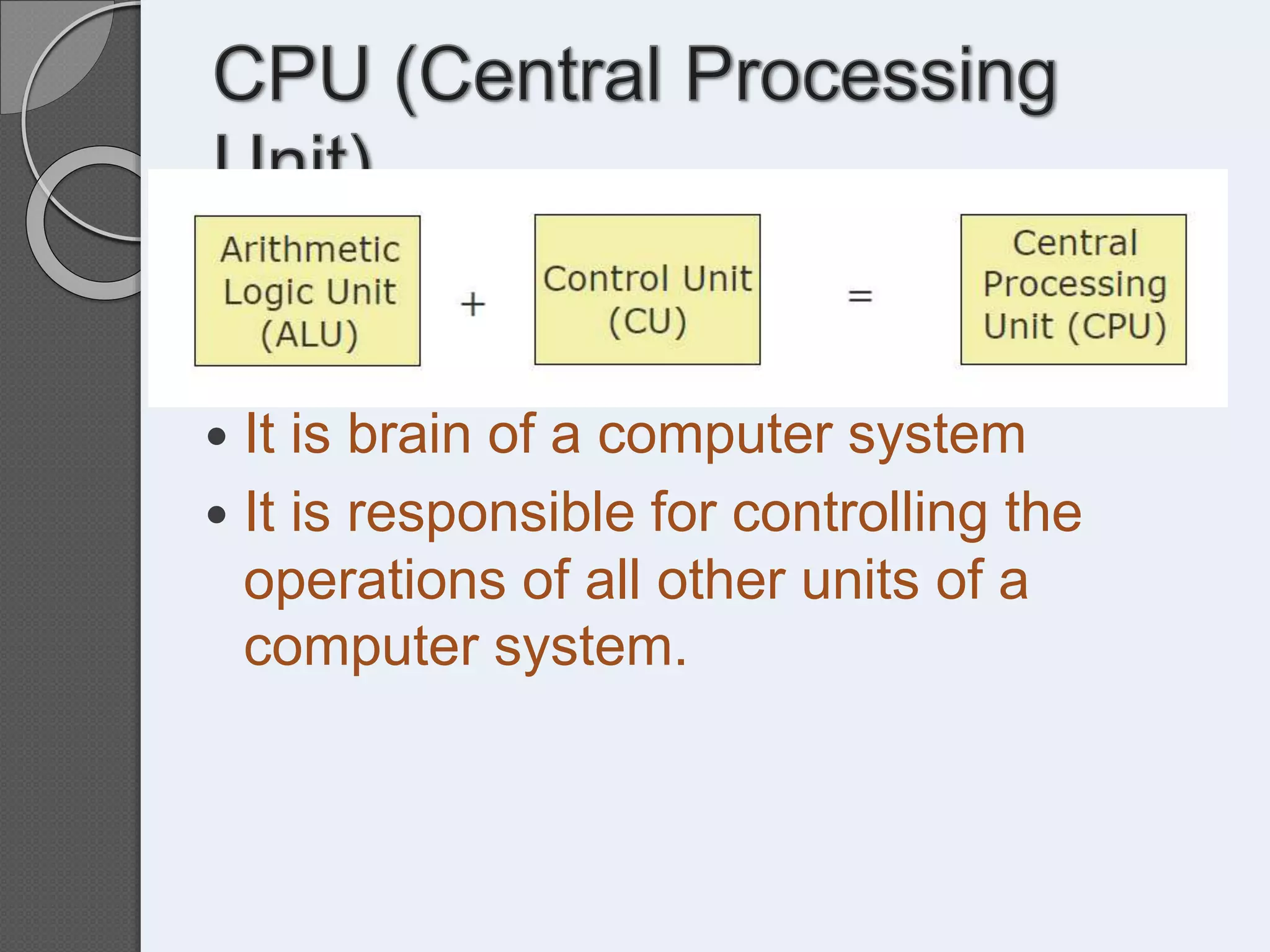 Basic computer organisation | PPTX