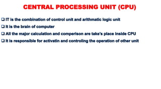 Basic computer organization | PPTX