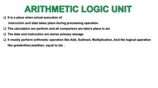 Basic computer organization | PPTX