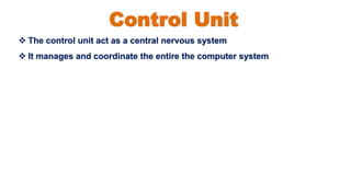 Basic computer organization | PPTX