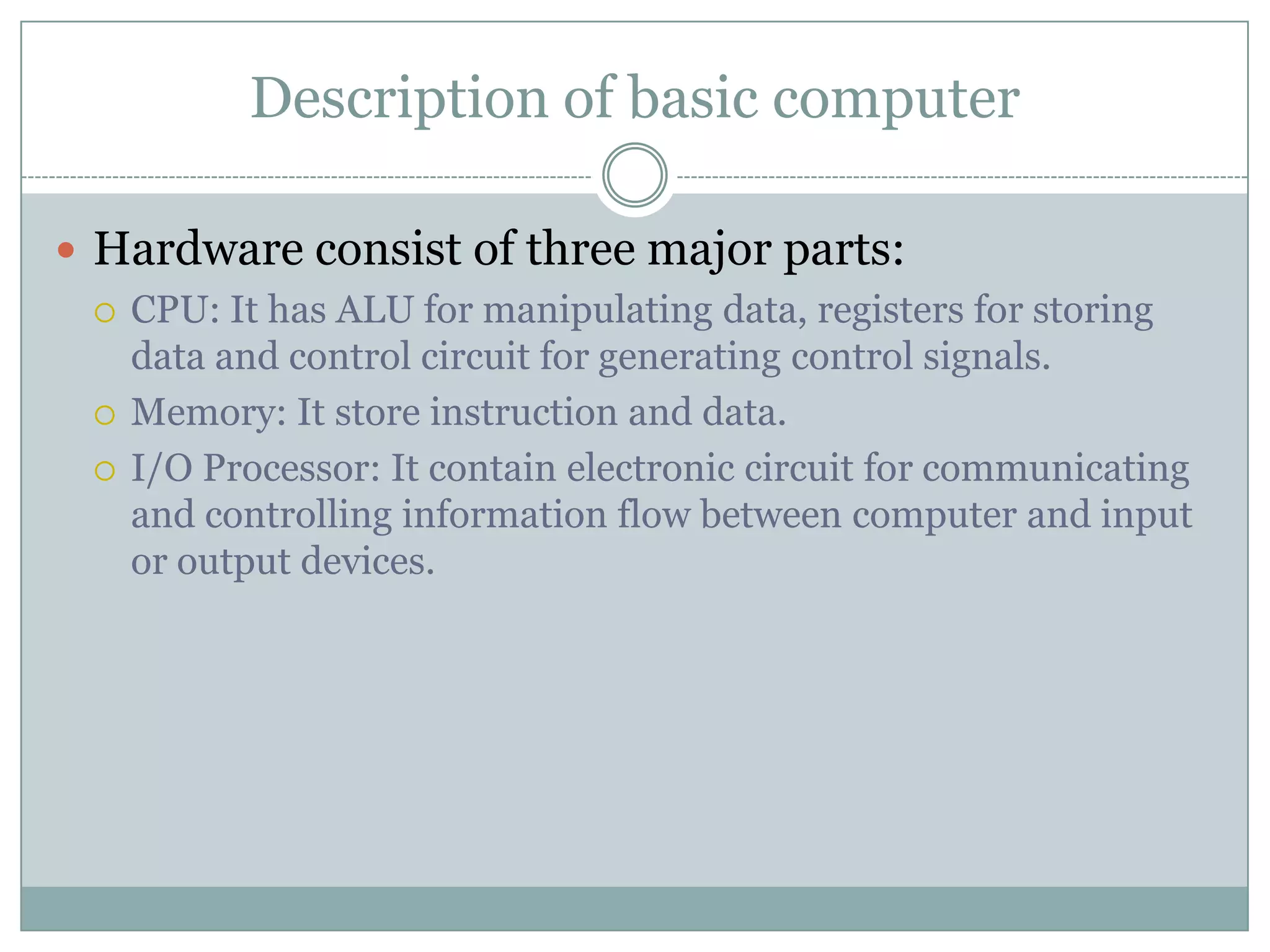Basic Computer Organization and Design | PPTX