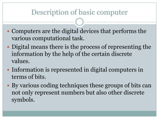 Basic Computer Organization and Design | PPTX