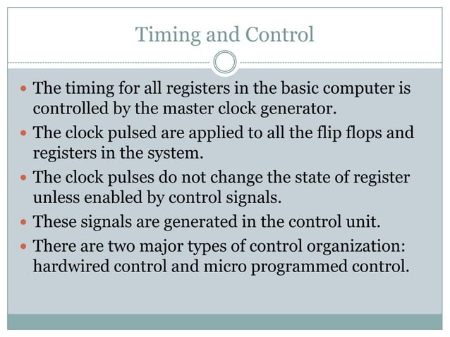 Basic Computer Organization and Design | PPTX | Operating Systems ...