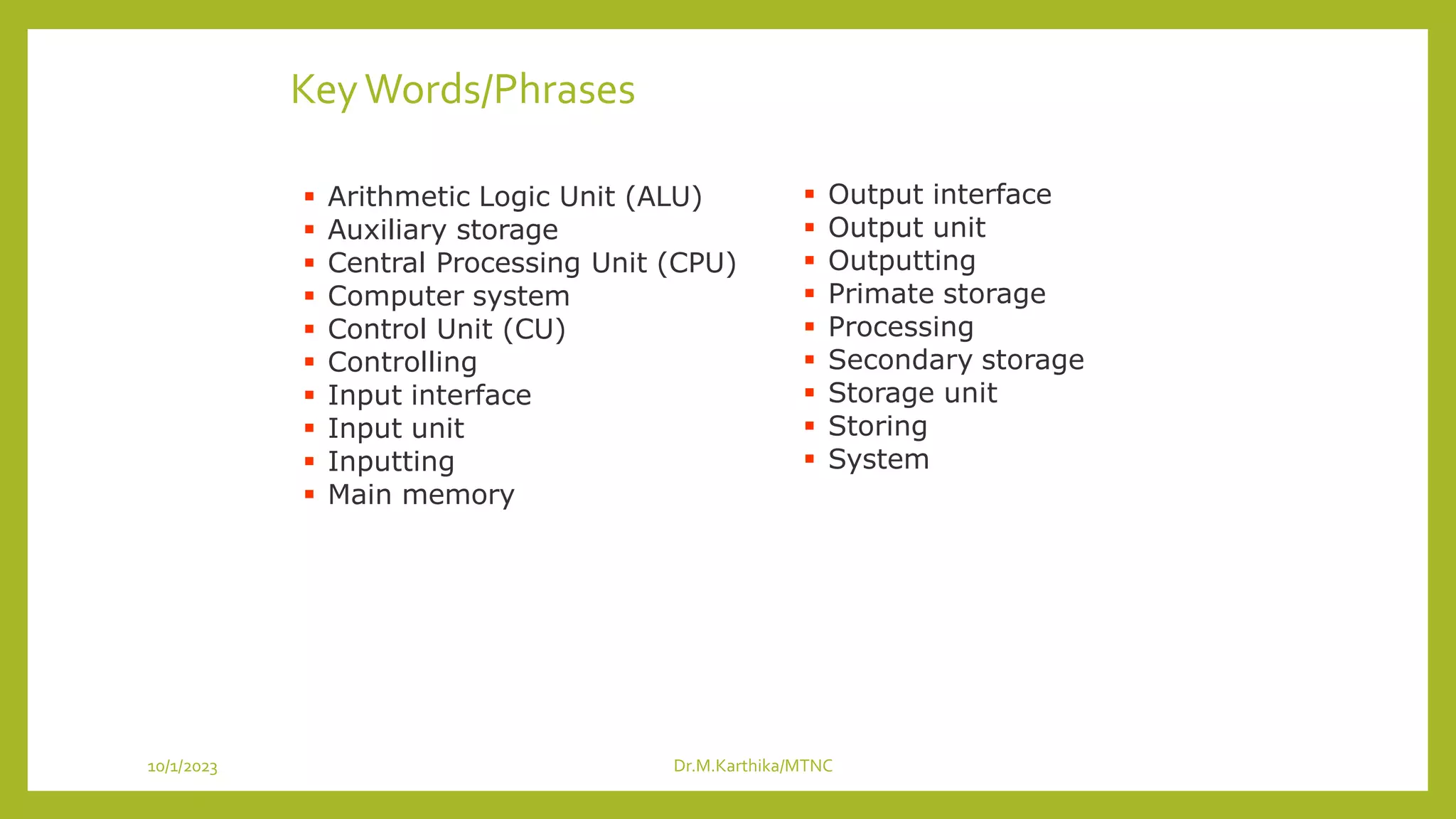 BASIC COMPUTER ORGANIZATION unit 1.pptx | Operating Systems | Computer ...