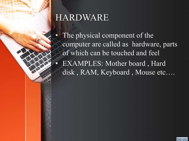 Basic computer ppt | PPTX | Desktop Publishing | Computer Software and ...