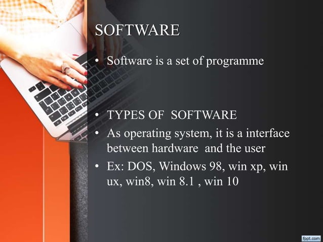 Basic computer ppt | PPTX | Desktop Publishing | Computer Software and ...