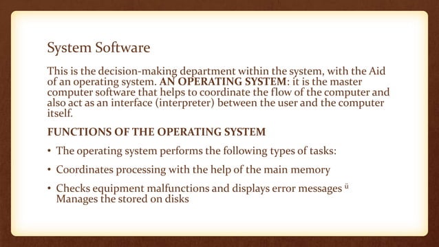BASIC COMPUTER PUBLIC HEALTH.pptx | Operating Systems | Computer Software and Applications