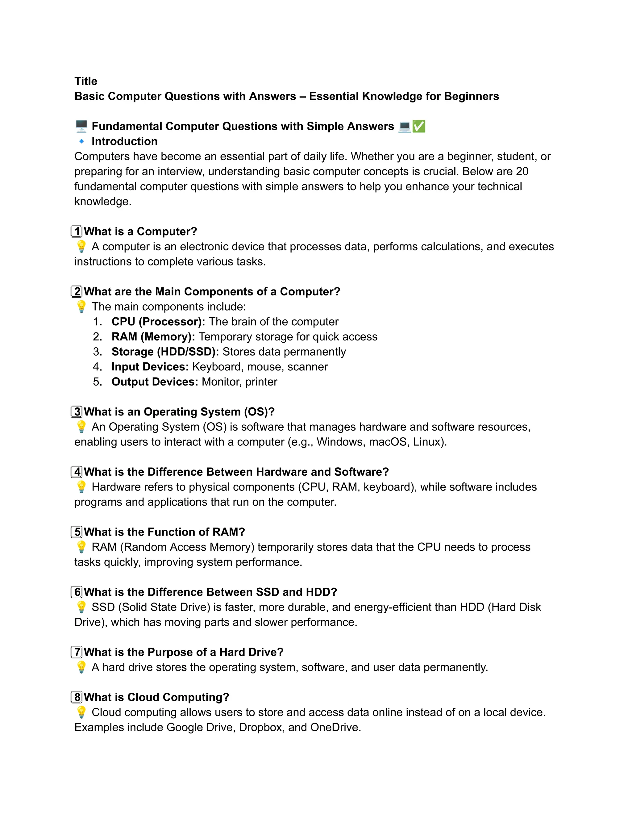 Basic Computer Questions with Answers.pdf