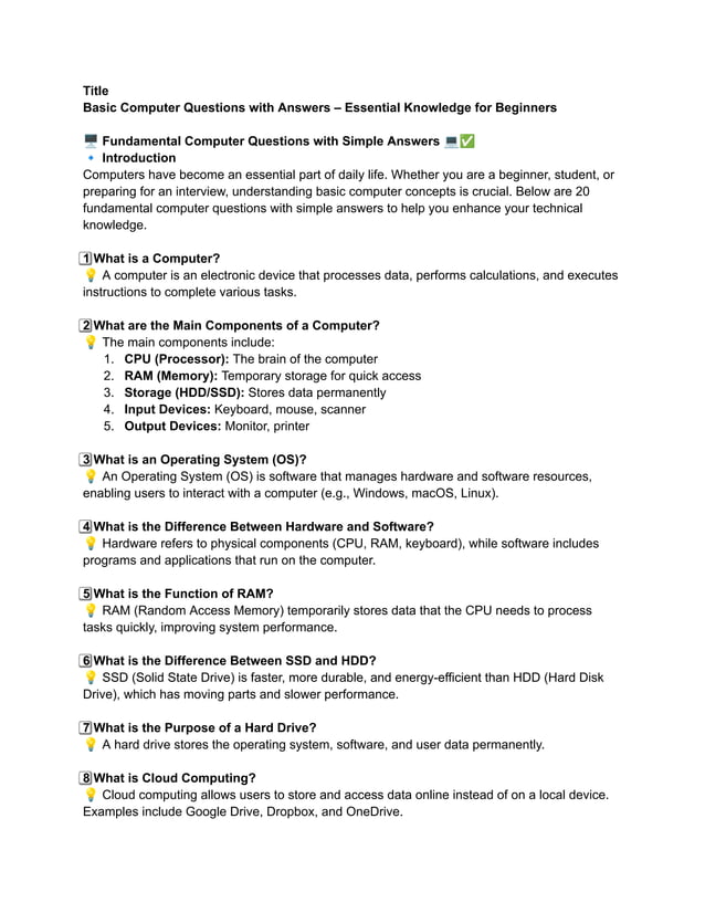 Basic Computer Questions with Answers.pdf