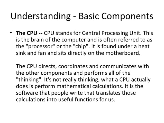 Basic computer skills | Brad Steven Solvie | PPT